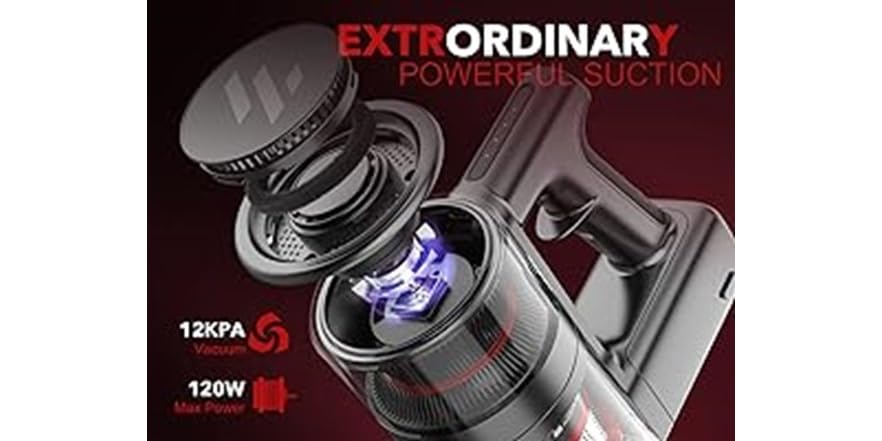 ZOKERLIFE Stick Cordless Vacuum Cleaner