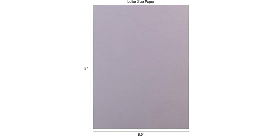 Cardstock 8.5x11 Pack, 100 Neutral Sheets
