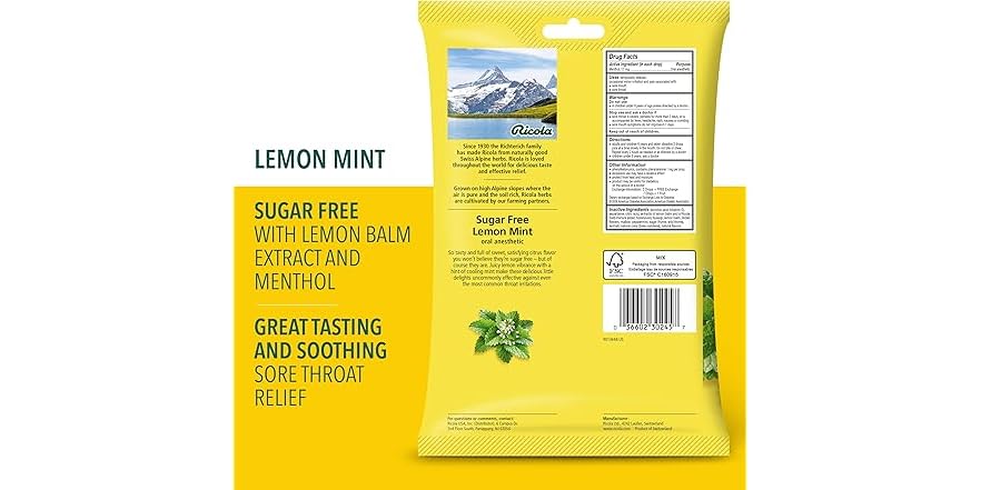 Ricola Lemon Mint 45ct