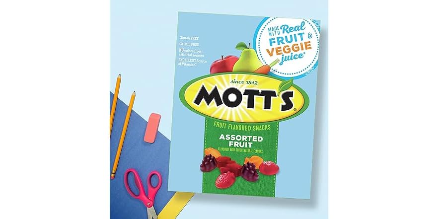 (40 Ct) Mott's Fruit Flavored Snacks, Assorted Fruit