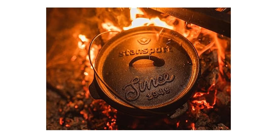 Stansport Cast Iron Dutch Oven - 2 Qt