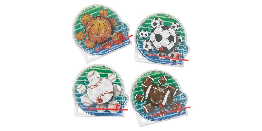 Assorted Plastic Mini Sport Ball Pinball Games