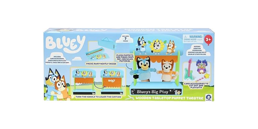BLUEY – Wooden Puppet Theater