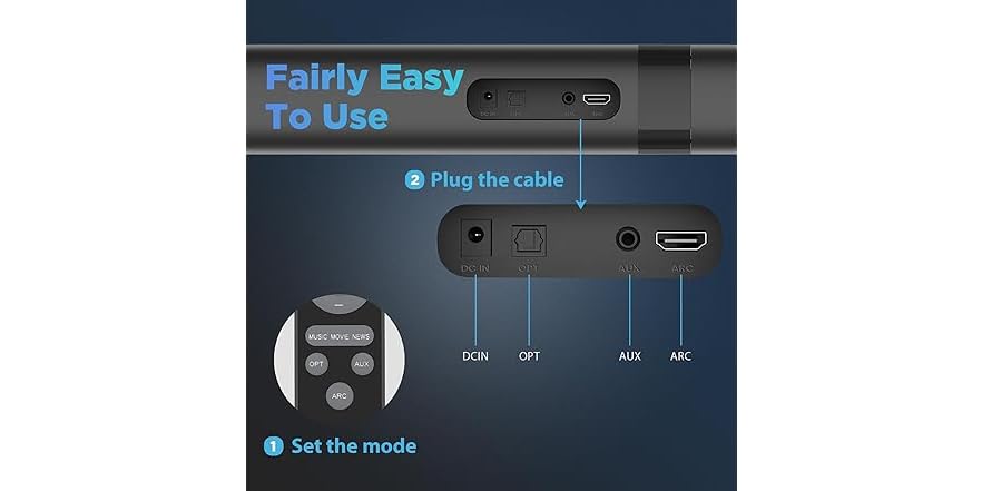 Assistrust 60W 2in1 Detachable Sound Bar