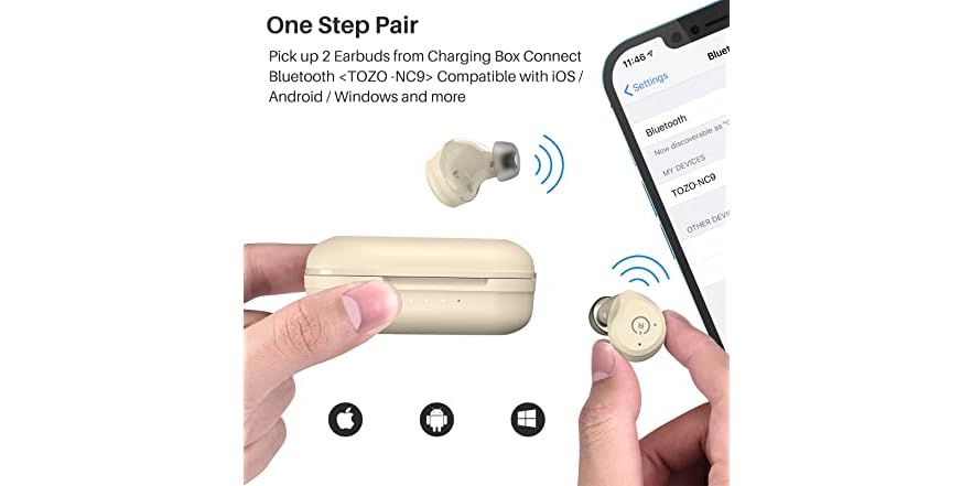 TOZO NC9 ANC Wireless Earbuds