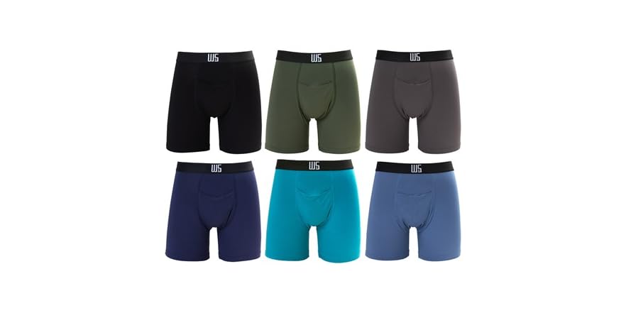 Chafe Safe Pouch Boxer Briefs - 6 Pack