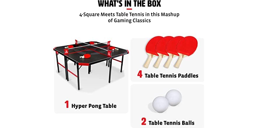 Hyper Pong 4-Way Table Tennis