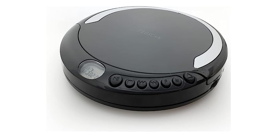 PROSCAN Personal Compact CD Player w/Wired Earbuds