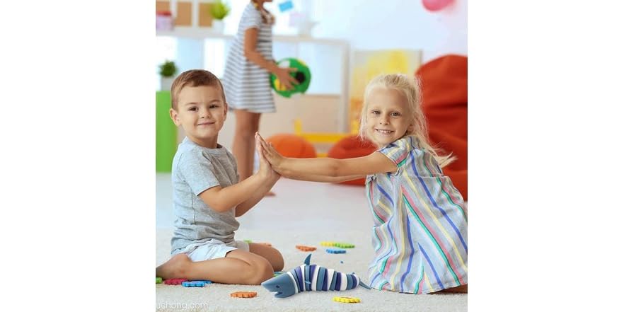 4-Pack Jiggle Wiggle 7-inch Jumbo Fidget Slug Toy
