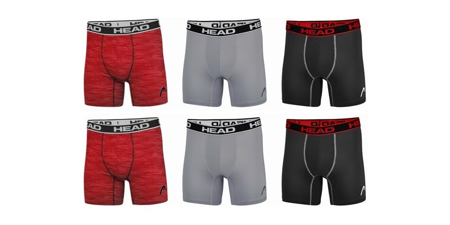 HEAD Performance Boxer Briefs 6-Pairs