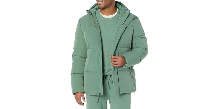 Amazon Men's Puffer Coat - Mid Length