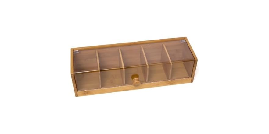 Lipper International Bamboo Tea Box
