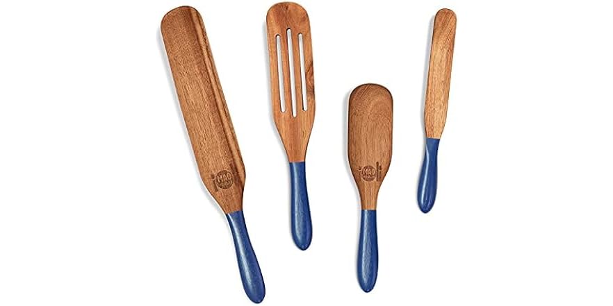4 Piece Wood Cooking Utensils