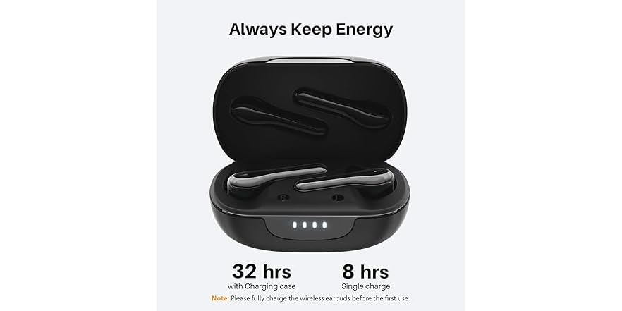 Tribit FlyBuds C2 Wireless Bluetooth Earbuds - 32H Playtime
