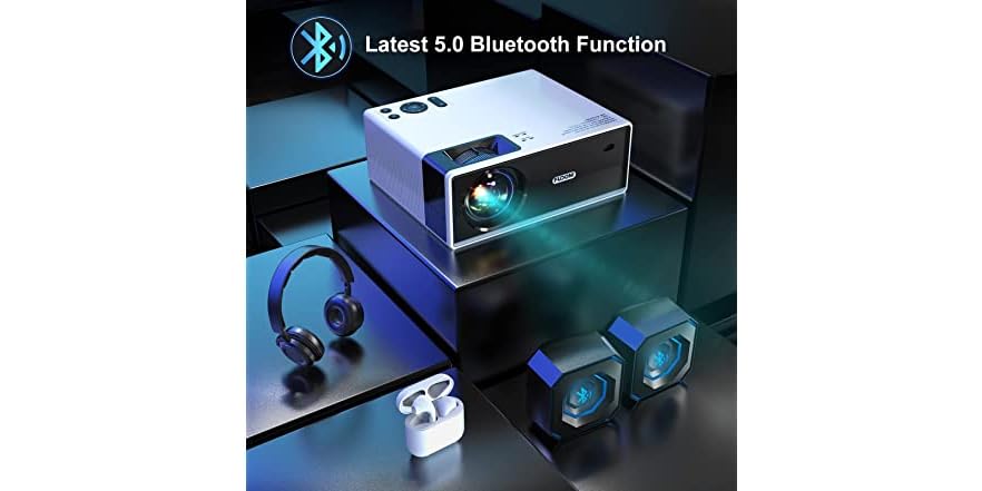 FUDONI 1080p HD Outdoor Projector