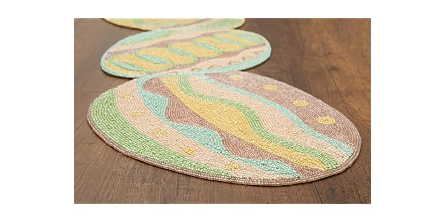 Beaded Table Runner Glass Beads Linens