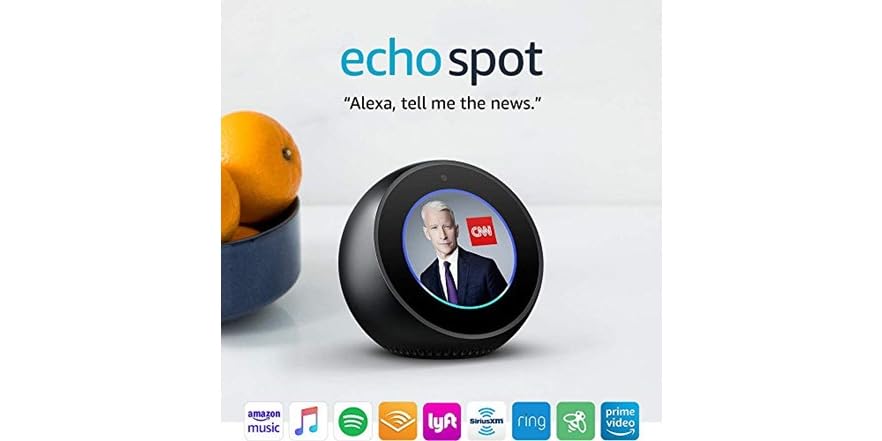Echo Spot - Smart Alarm Clock with Alexa