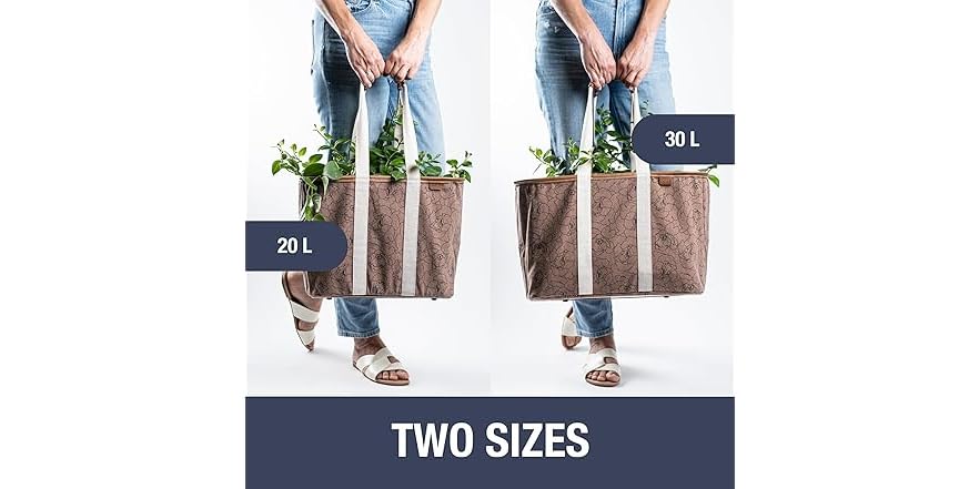 CleverMade Collapsible Tote LUXE - 30L - Peony