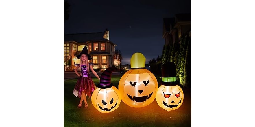 3Pack Pumpkins Inflatables