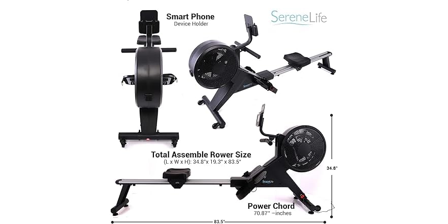 SereneLife Folding Rowing Machine