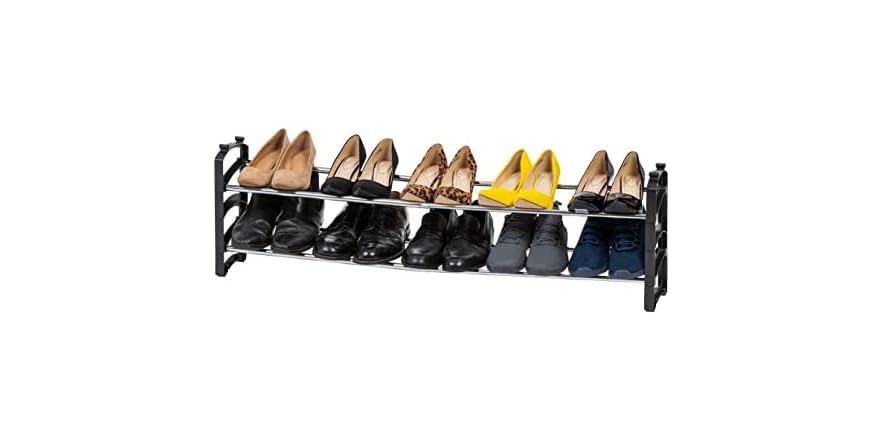 IRIS USA 2-Tier Shoe Rack for Entryway