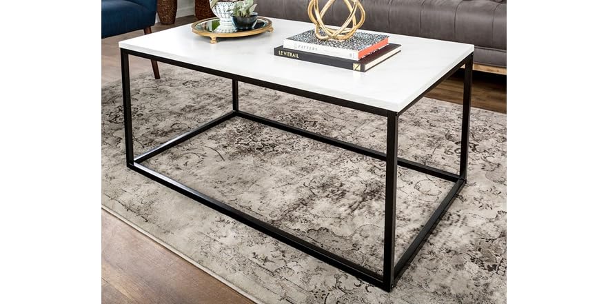 42" Mixed Material Coffee Table