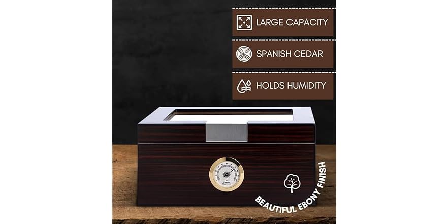 Mantello Premium Humidor Cigar Box