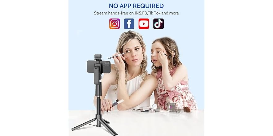 Extendable Tracking Tripod With Light