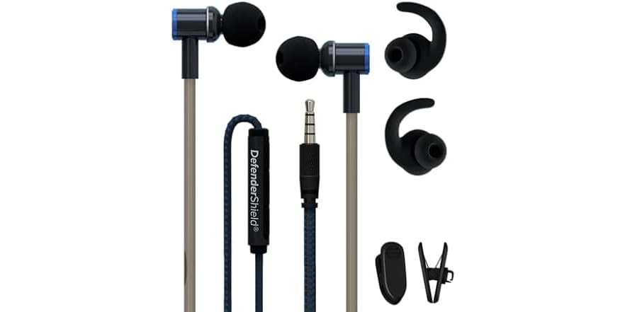 DefenderShield Air Tube Stereo Earbuds