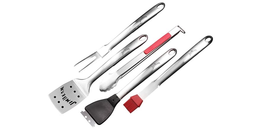Soft Grip Handle 5-Piece Grilling Tools Set
