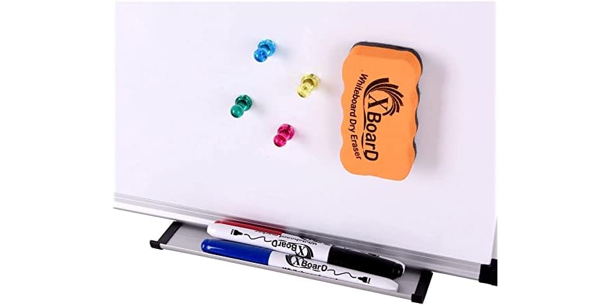 Double-Sided Magnetic Whiteboard Set