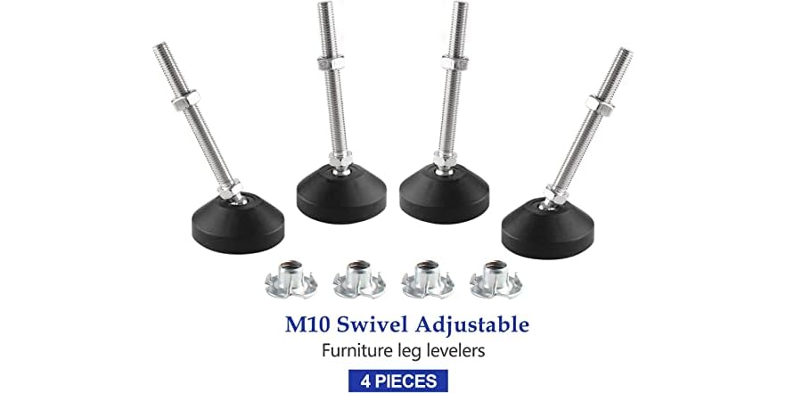 Lanzeuta 4pcs Swivel M10 Leveling Feet