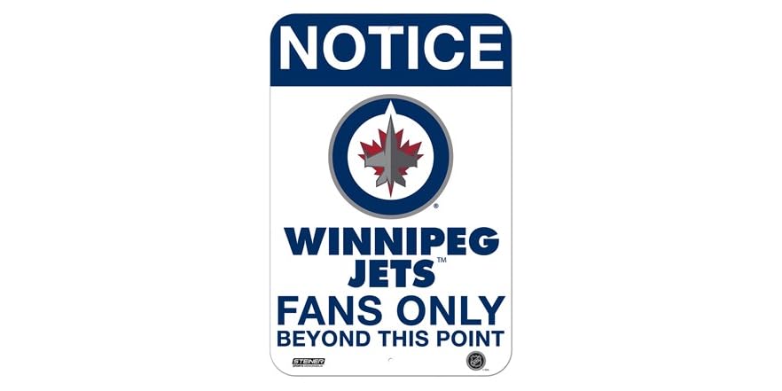 8x12 Fans Only Sign