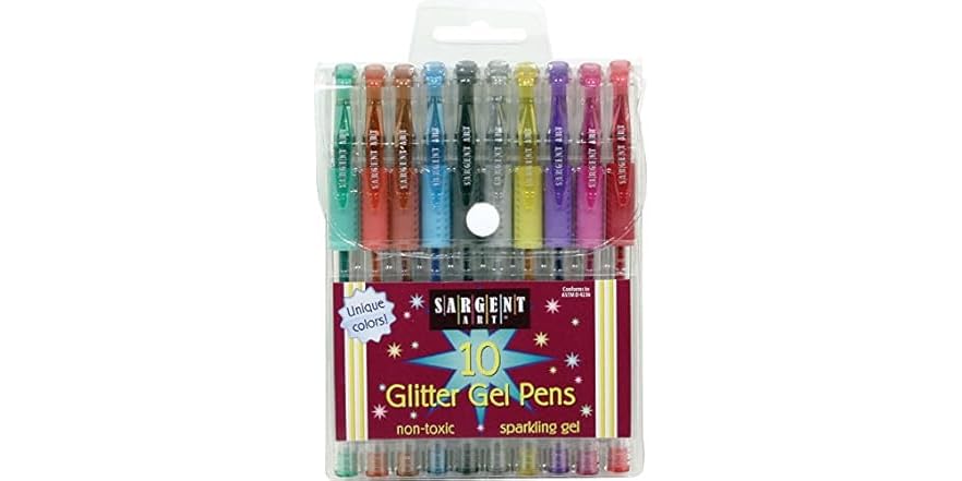 Sargent Art 10 Count Assorted Color Glit