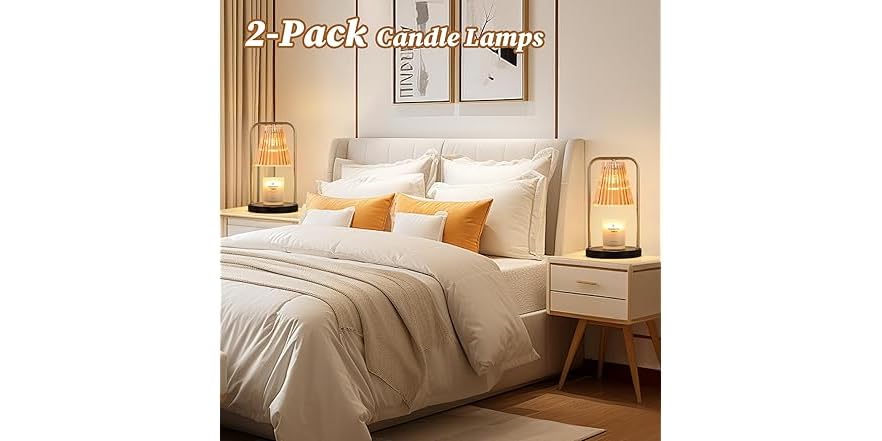 VerRon 2-Pack Candle Warmer Lamps (Open Box)