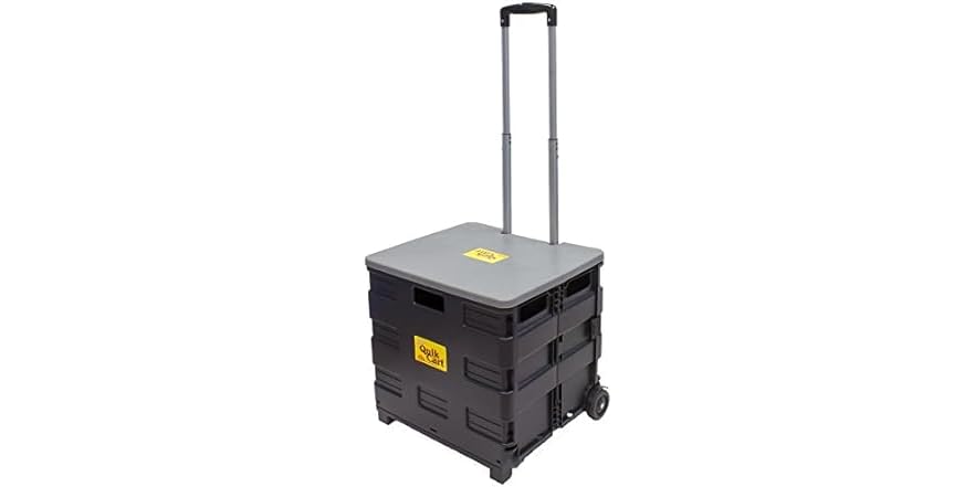 dbest products Quik Cart Collapsible Rolling Crate