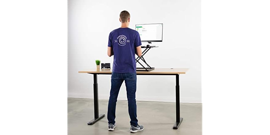 VIVO Ultra-Slim Adjustable Standing Desk