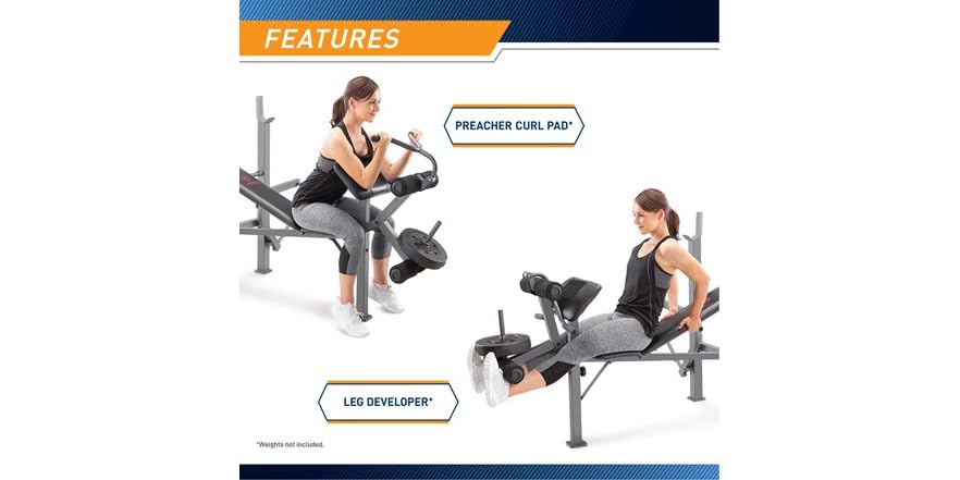 Marcy Weight Bench with Leg Developer