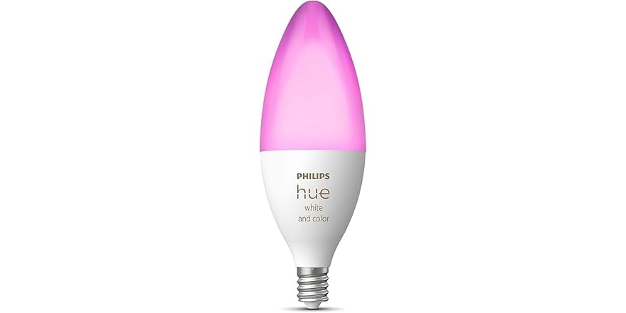 Philips Hue Smart 40W B39 LED Bulb, 4 Pack