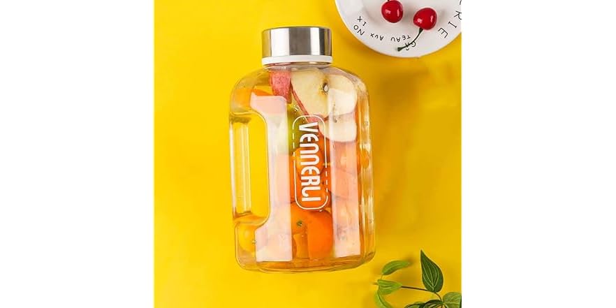 Half Gallon 74oz Large Plastic Water Jug