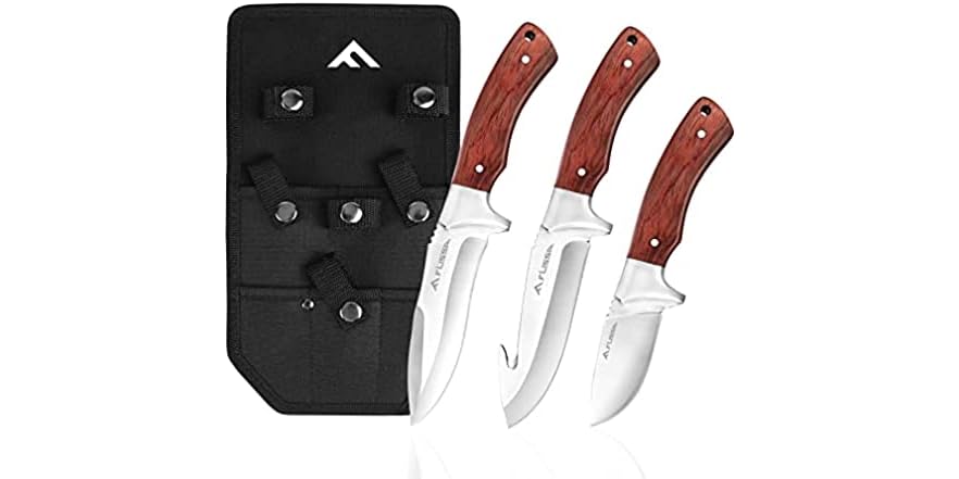 FLISSA Hunting Knife Set, 3-Piece