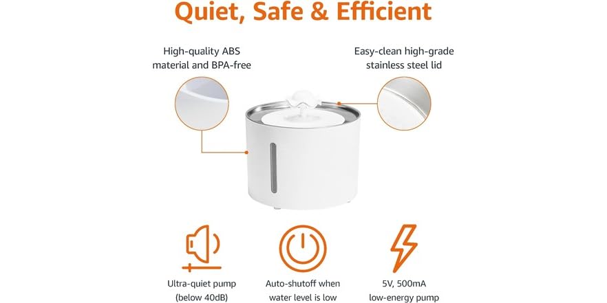 Amazon Basics - Pet Water Fountain, 3L