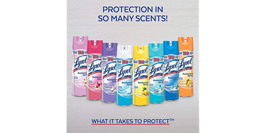 Lysol Disinfectant Spray, 4-Pack