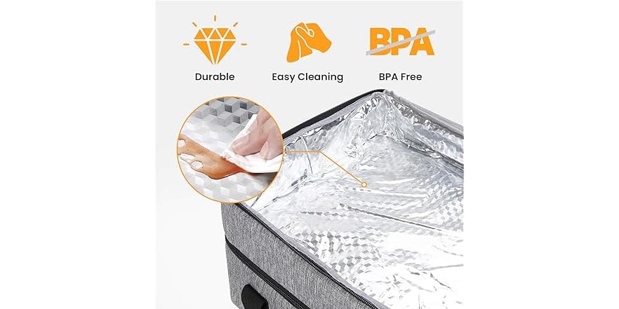 LUNCIA Double Decker Insulated Casserole Carrier