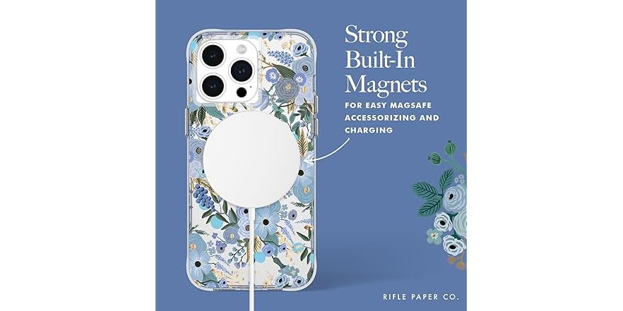 Rifle Paper Co. iPhone 15 PRO MAX Case [Compatible with MagSafe] [12ft Drop Protection]