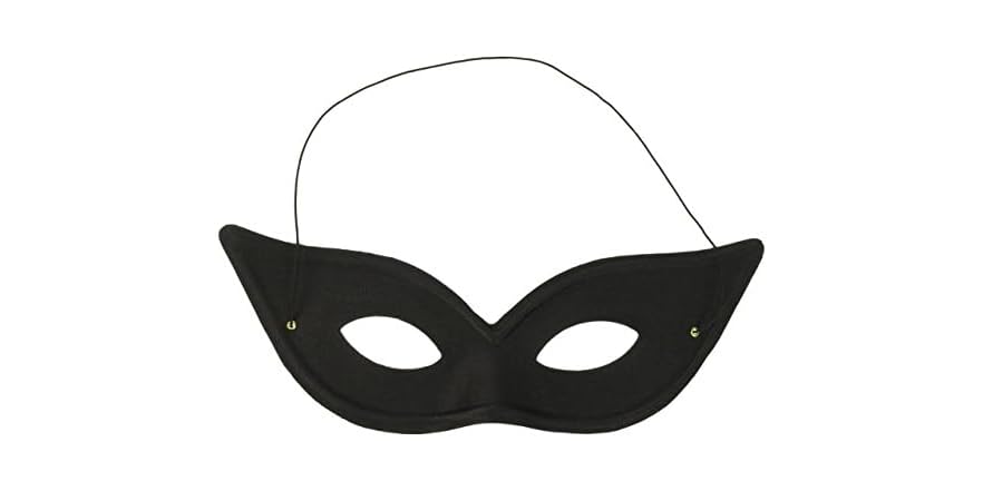 Masquerade Harlequin Cat Eye Half Mask
