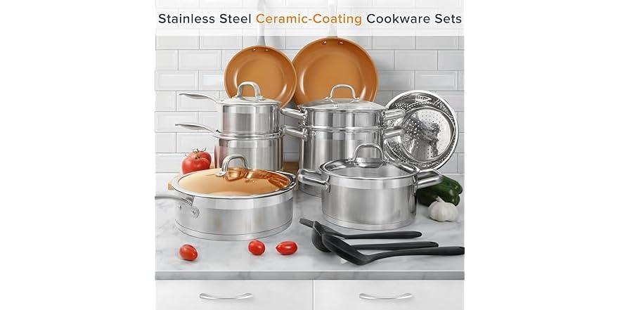 Duxtop 17PC Induction Cookware Set