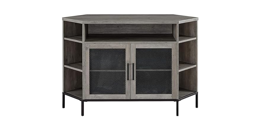 Walker Edison Metal Mesh TV Stand