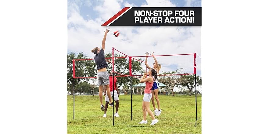 EastPoint Sports 4-Way Volleyball Set