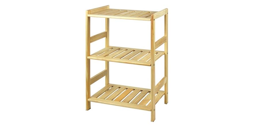 Pine Solid Wood 3 Tier Shelf